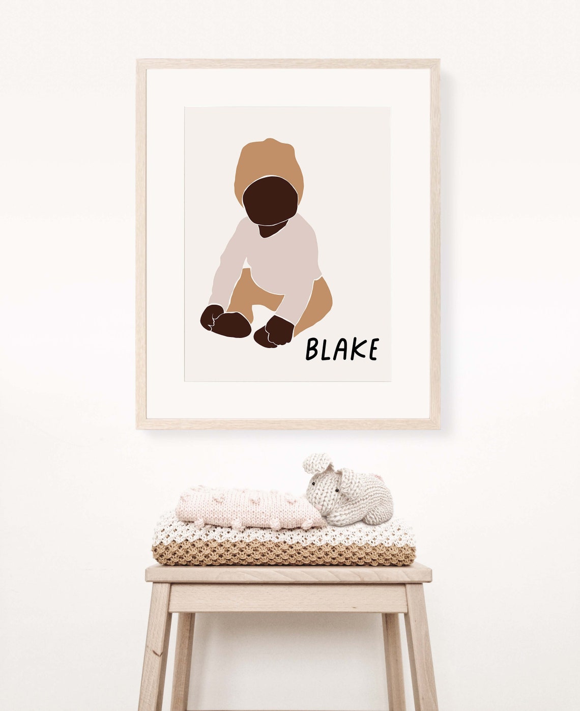 Custom Baby Boy Birth Poster: Minimalist Nursery Art (digital Print) - Etsy