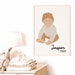 Custom Personalized Baby Boy Poster, Printable, Baby Gift, Minimal ...