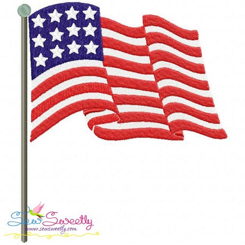 USA Embroidery Design American Flag Machine Embroidery - Etsy