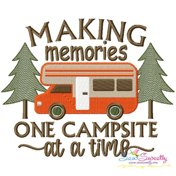 Camping Embroidery - Etsy