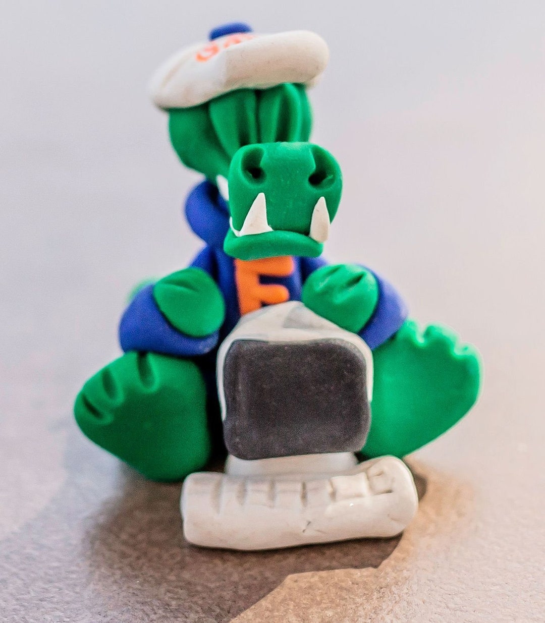 Gator W/computer | Handmade | Gator Gift | University of Florida Gift ...