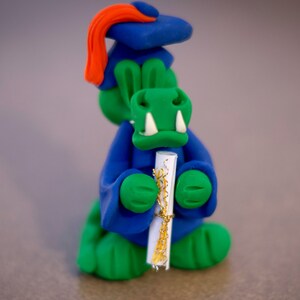 Gator Grad Handmade Gator Gift University of Florida Gift Polymer Clay ...