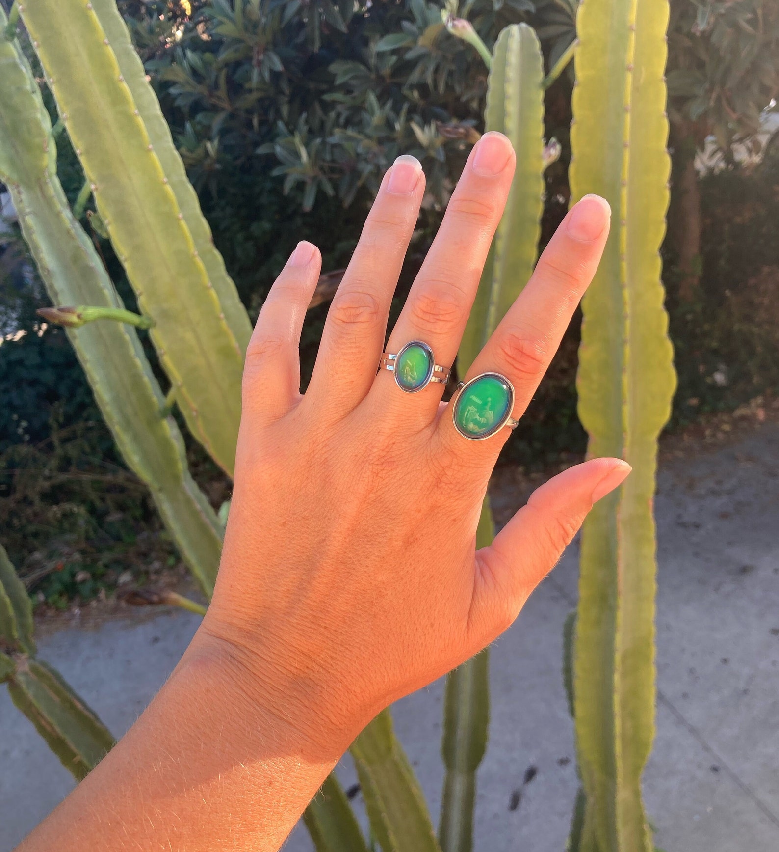 Classic 90s Deadstock in the Mood Ring Adjustable / Silver / - Etsy