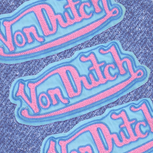 Deadstock Pastel Von Dutch Embroidered Patch | Etsy