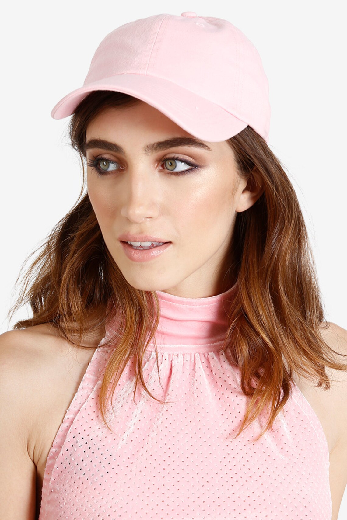 90s Deadstock Basic Adjustable Baseball Cap Hat Pink Blue - Etsy