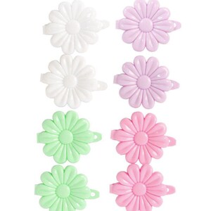 90s Deadstock Floral Hair Clip Set - Etsy