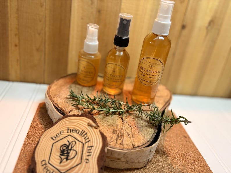 Bee Rooted Rosemary Hair Spray | Scalp & Root Refresh Mist | Rosemary ...