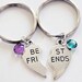 Best Friends Keychain Set. BFF. Best Friends Forever. Best Friends ...