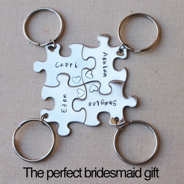 Puzzle Keychain - Etsy