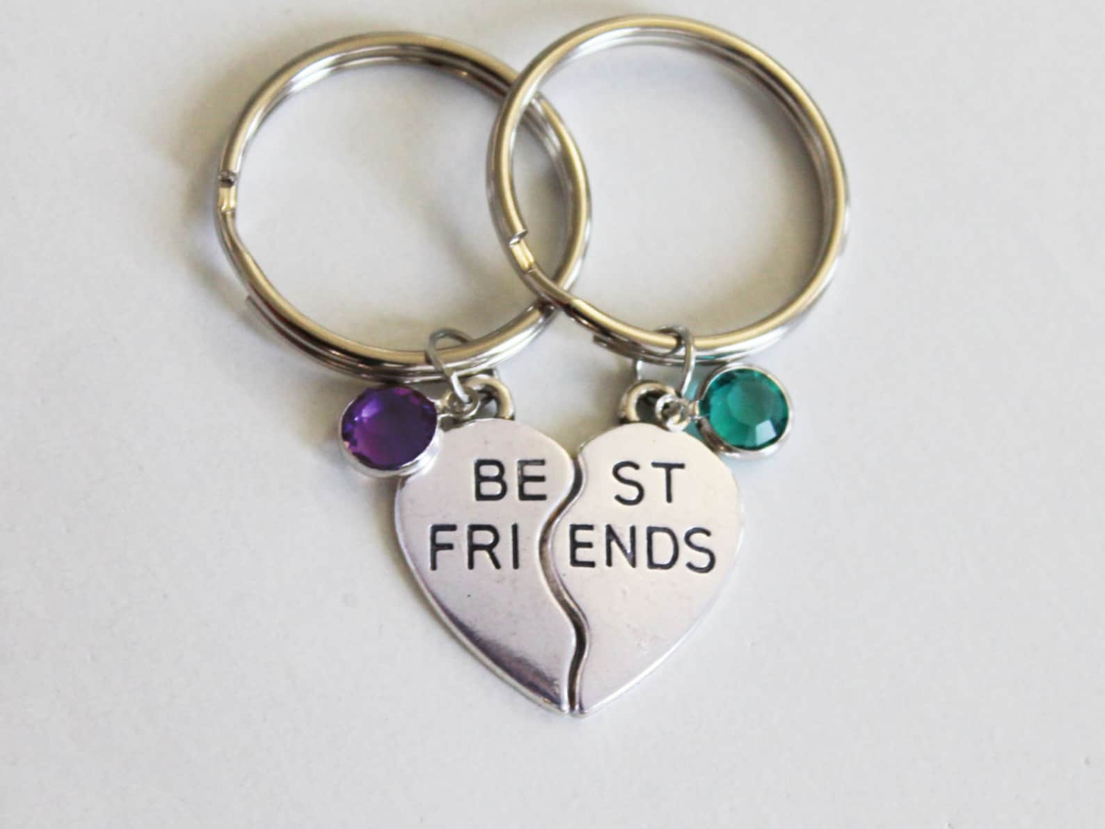 Best Friends Keychain Set. BFF. Best Friends Forever. Best | Etsy