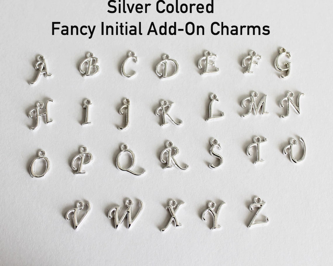 ADD ON CHARM. Initial Charms. Add on Initial Charms. Fancy - Etsy