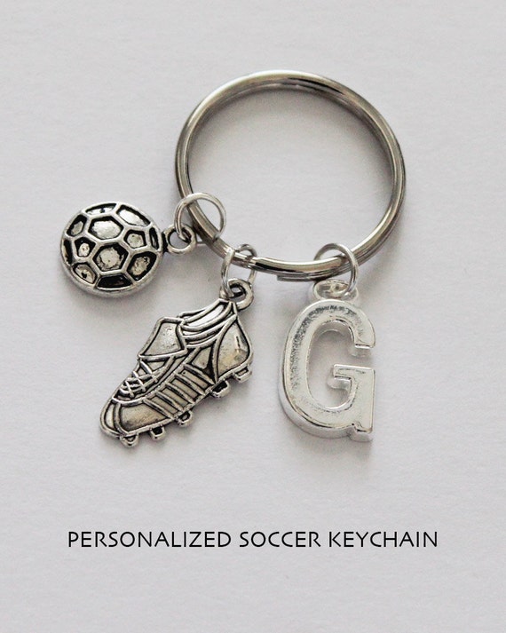 SOCCER KEYCHAIN. Personalized Keychain. Soccer Ball. Soccer | Etsy