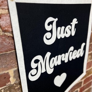 Personalised Medium Felt Wedding Banner | Bespoke Wedding Banner ...