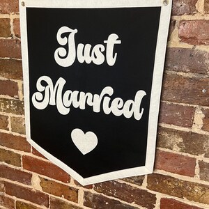 Personalised Medium Felt Wedding Banner | Bespoke Wedding Banner ...