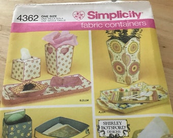 Fabric Container Pattern - Etsy