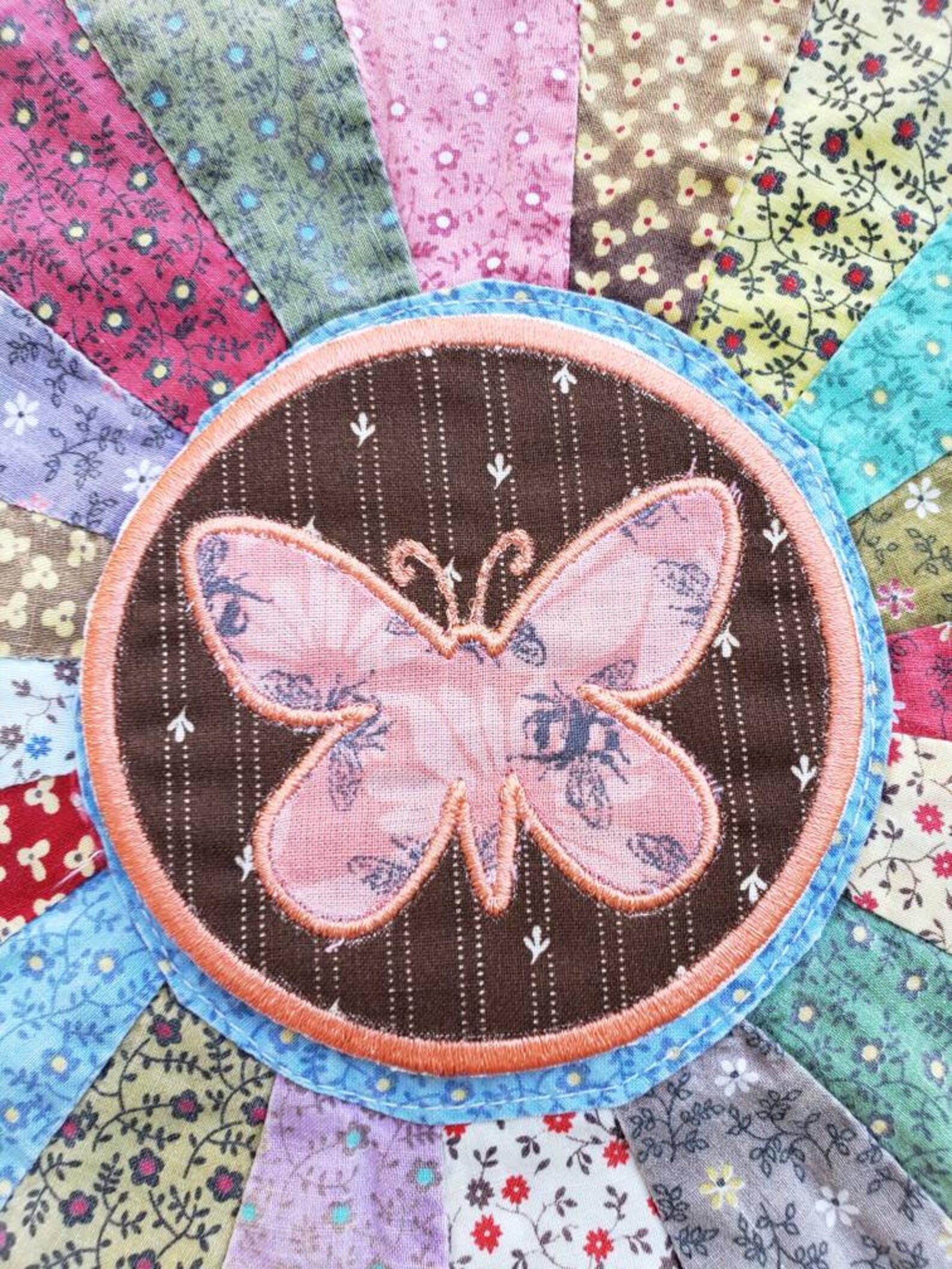 Brown Bumble Bee Butterfly Patch One of a Kind - Etsy