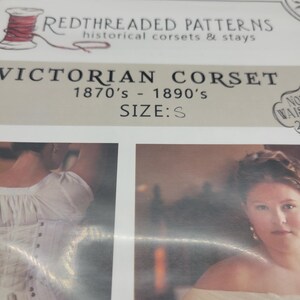 Redthreaded Historical Victorian Corset Sewing Pattern. New. Size S - Etsy