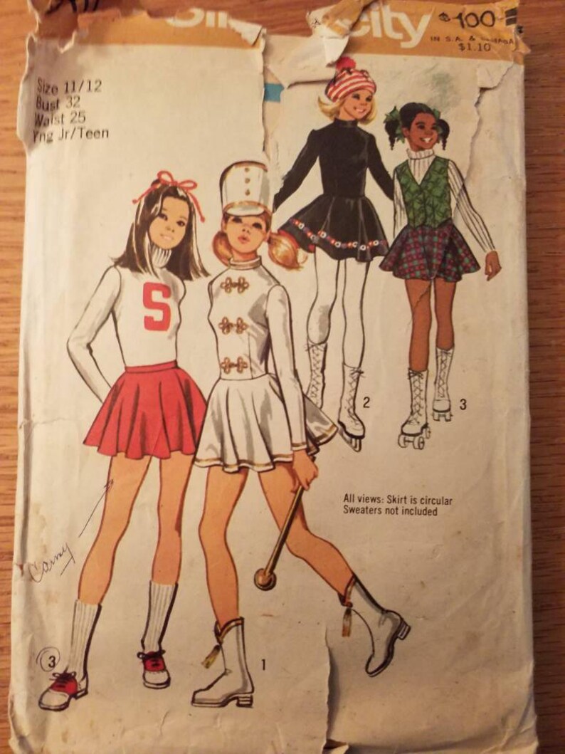 Majorette Cheerleading Costume Pattern - Etsy