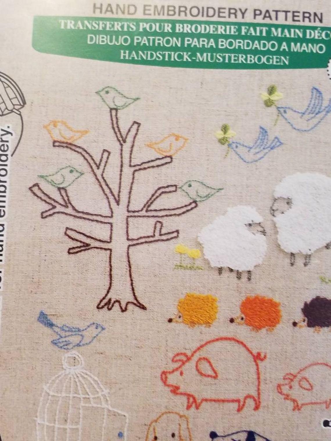 Clover Hand Embroidery Pattern Animal Design - Etsy