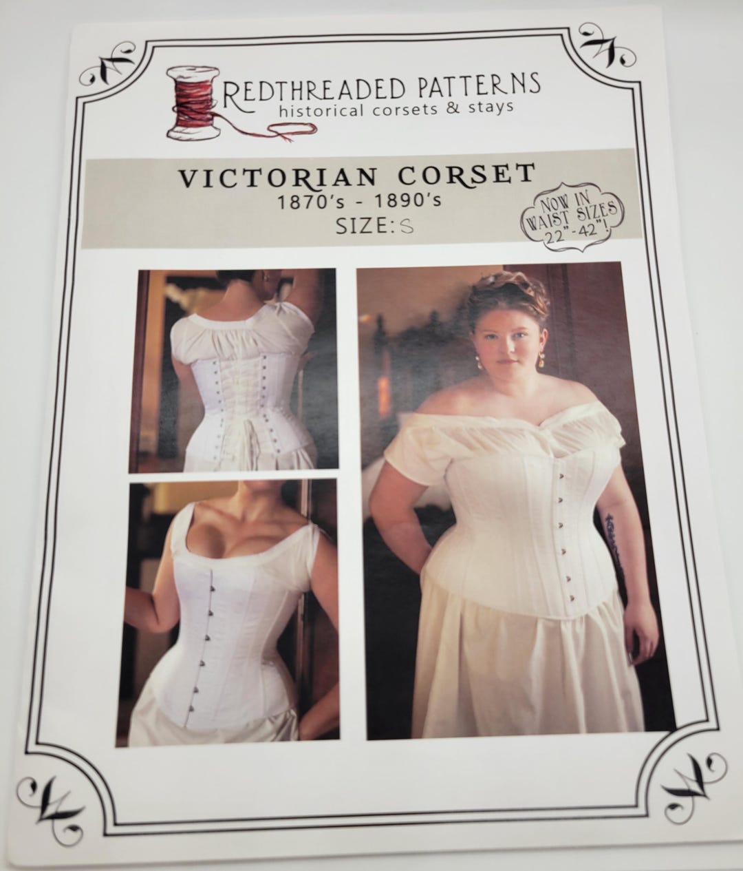 Redthreaded Historical Victorian Corset Sewing Pattern. New. Size S - Etsy