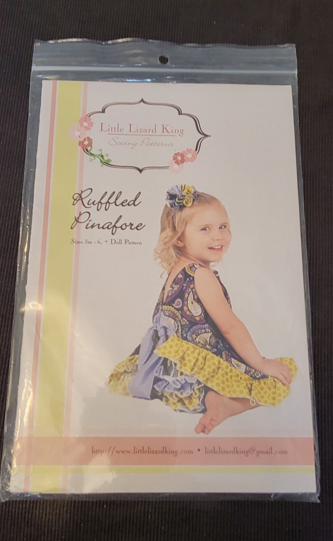 Little Lizard King Child's Ruffled Pinafore Dress Pattern - Etsy