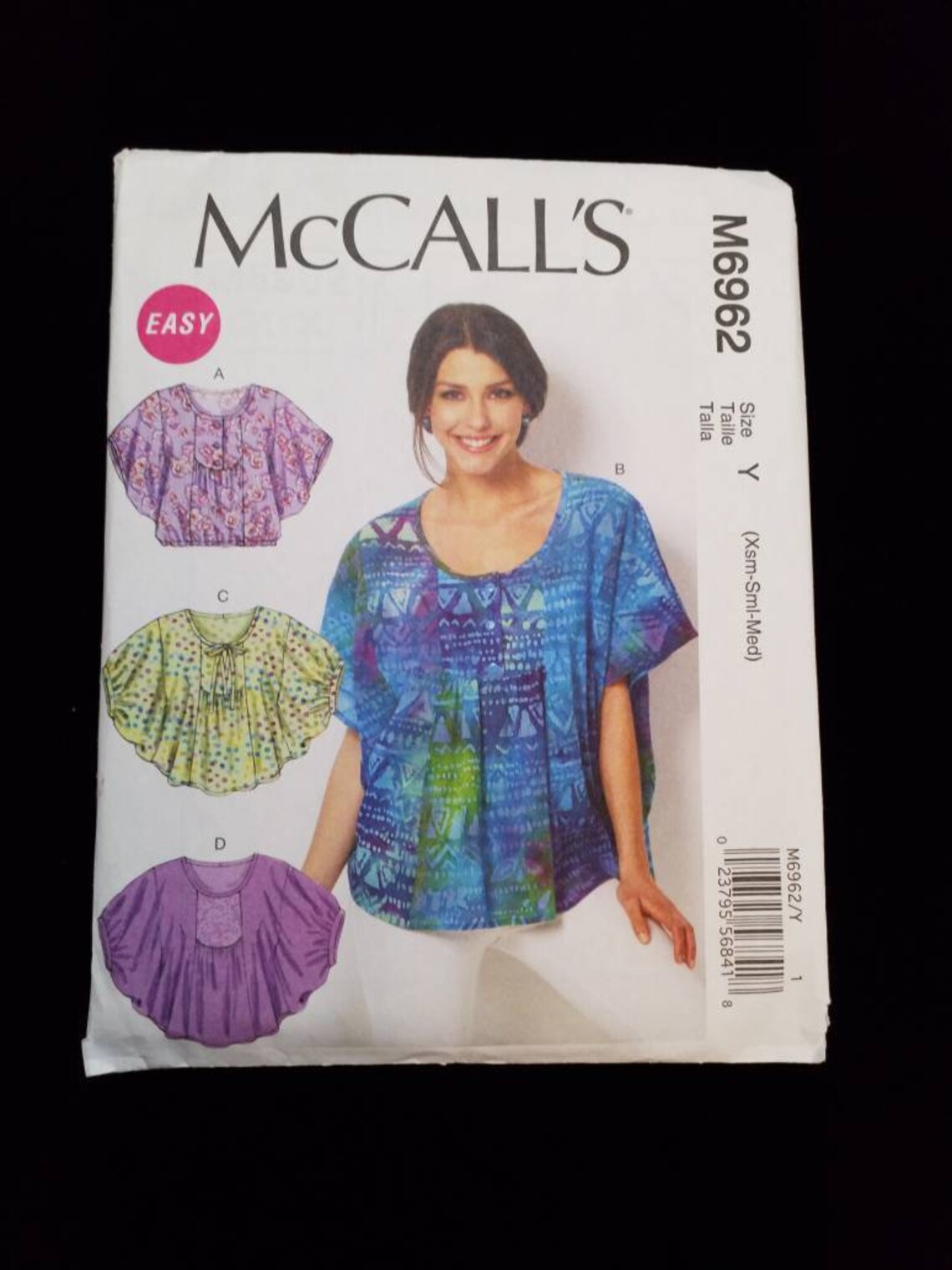 Mccall's M6962 Casual Summer Shirt With Flare Sleeves - Etsy