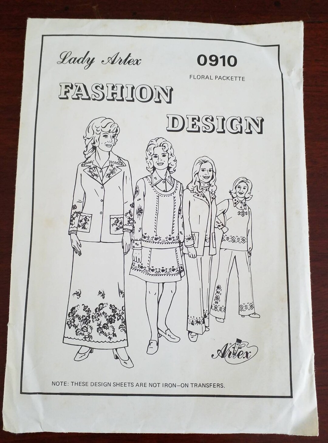 Lady Artex Fashion Design Floral Packet Embroidery Design Sheets - Etsy