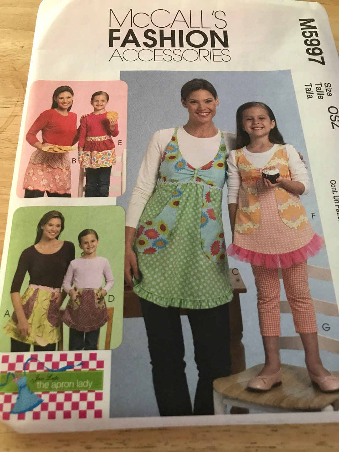 Mother Daughter Apron Set Pattern - Etsy