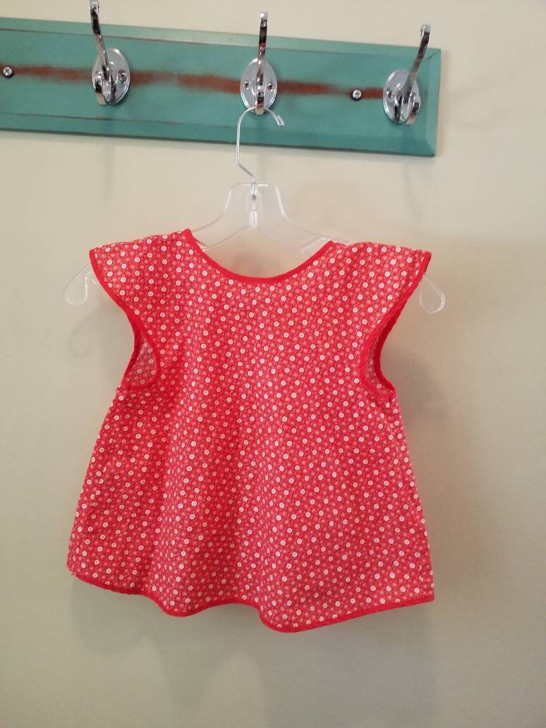 Vintage kids full body handmade smock apron