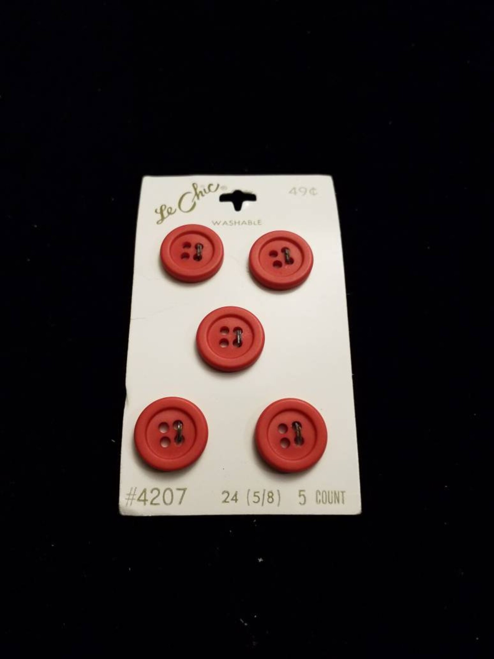 Vintage Red Button Lot. Le Chic - Etsy