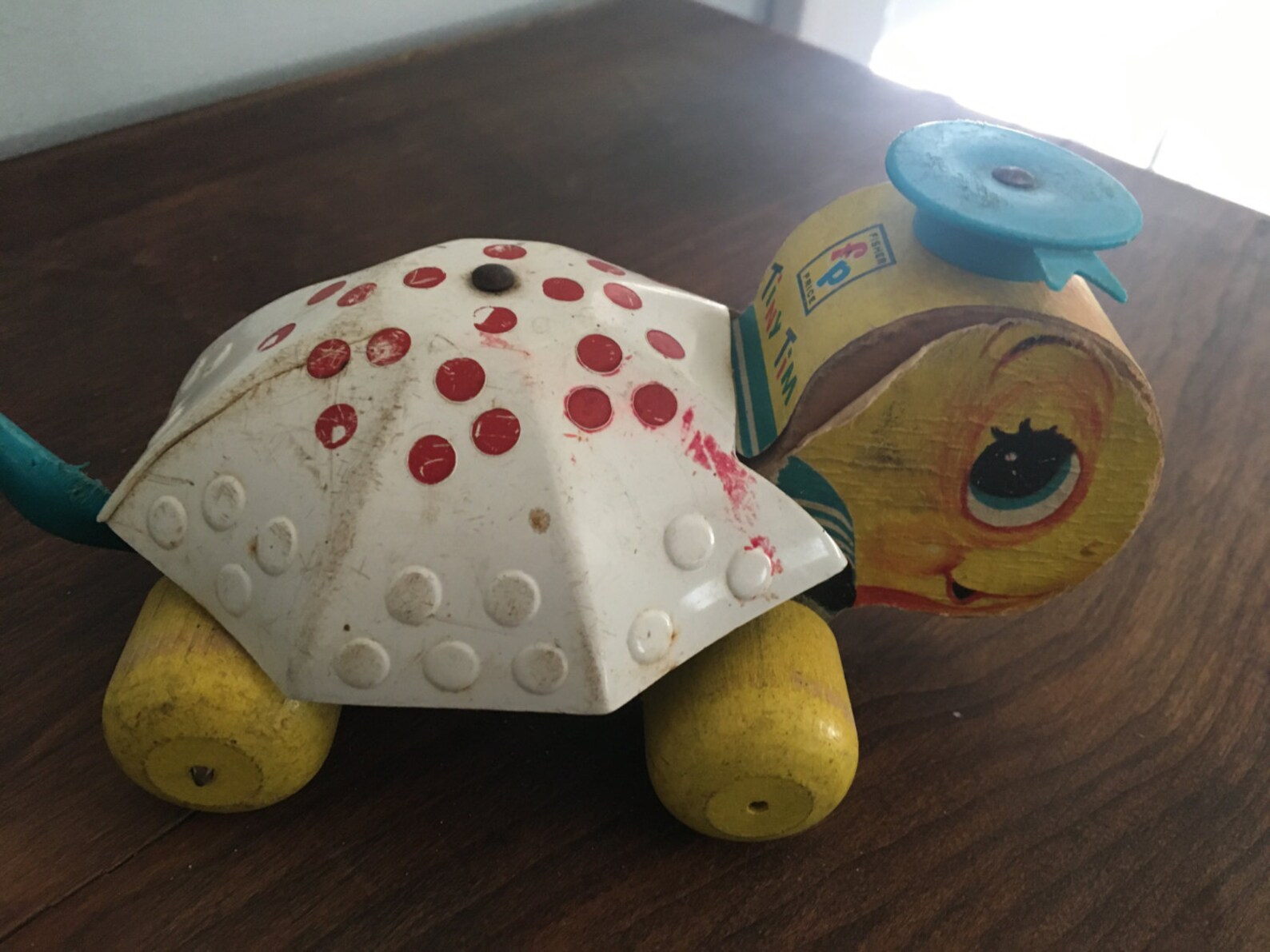 Vintage Fisher Price Tiny Tim Turtle Toy - Etsy