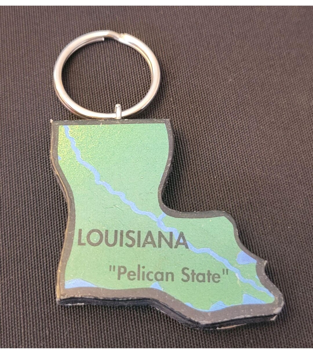 State of Louisiana Keychain (FREE SHIPPING) - Etsy
