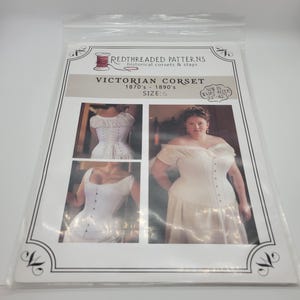 Redthreaded Historical Victorian Corset Sewing Pattern. New. Size S - Etsy