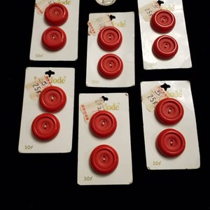 Vintage Red Button Lot. - Etsy
