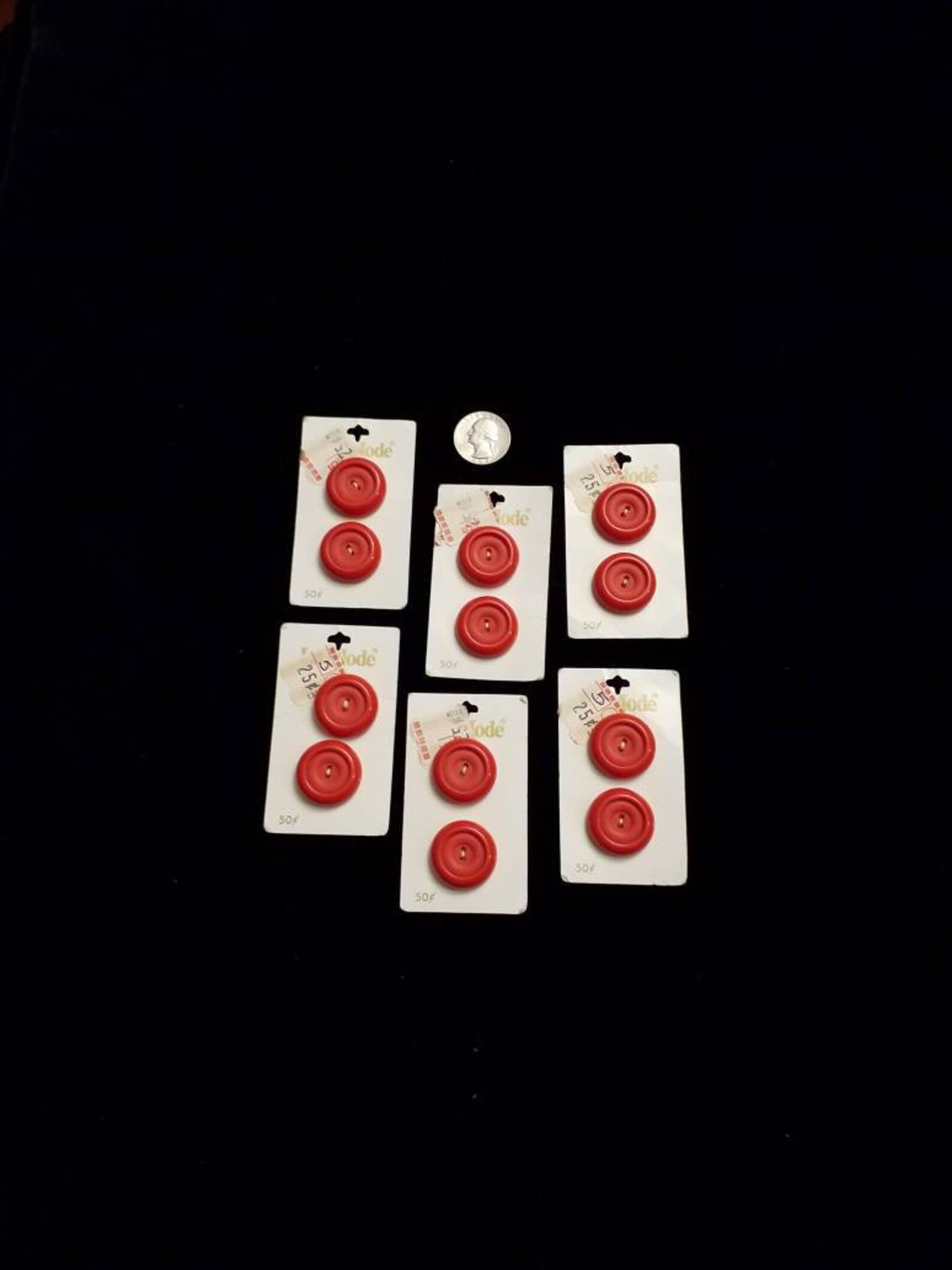 Vintage Red Button Lot. - Etsy