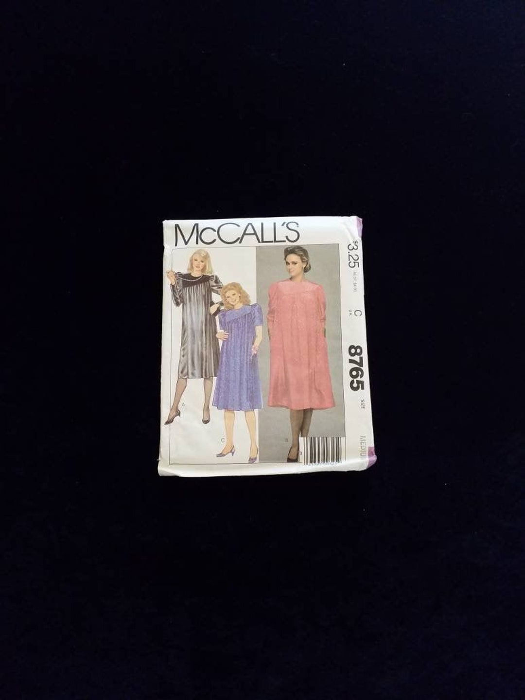 Vintage 1983 Ladies Dress Sewing Pattern Size Medium Maternity Dress - Etsy