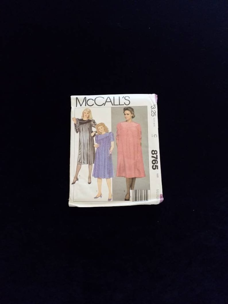 Vintage 1983 Ladies Dress Sewing Pattern Size Medium Maternity - Etsy