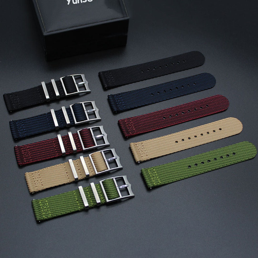 Tudor Two-piece Woven Nato Strap in Colourful Nylon - Etsy