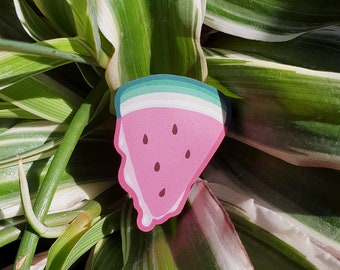 Watermelon Smoothie, Enamel Pin // Watermelon Pin, Brooch, Pin, Soft ...