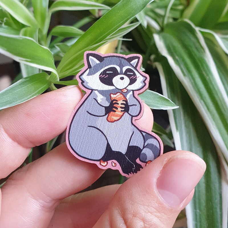 Raccoon Pin - Etsy
