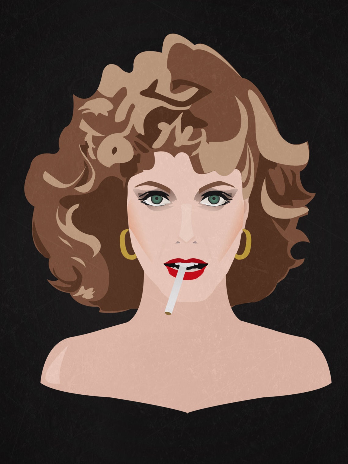 Minimalist Print Inspired by "bad Sandy" From the 1978 Classic "grease ...