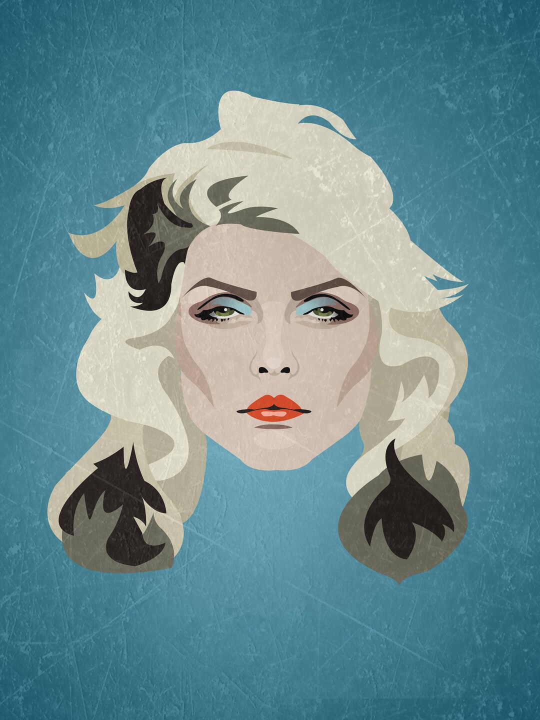 Minimalist Design Inspired by Debbie Harry of Blondie - Etsy