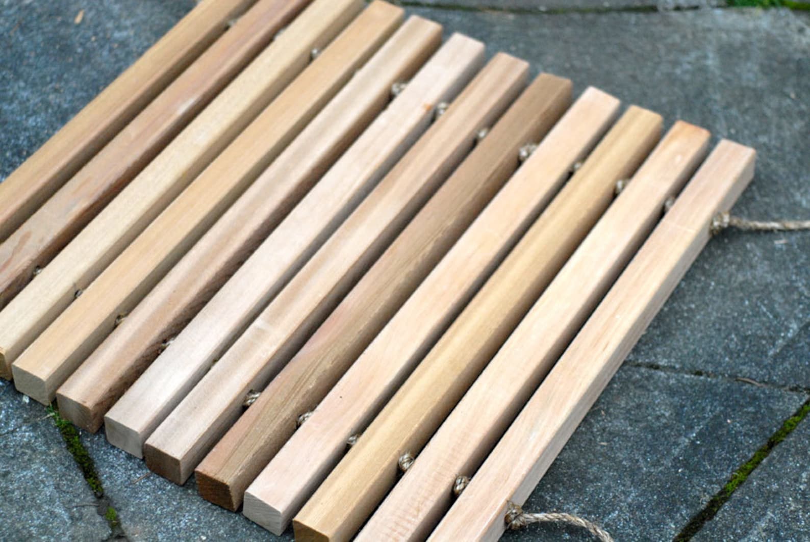 Welcome Door Mat, Wood Door Mat, Slat Mat, Rustic Wood Door Mat,indoor ...