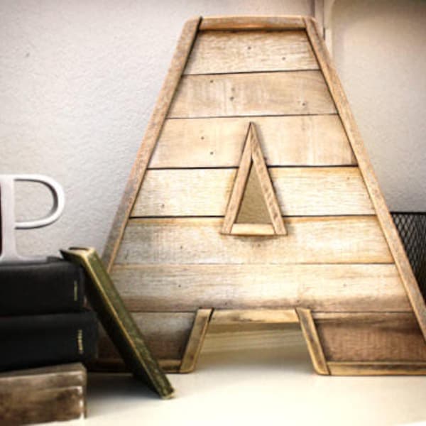 Rustic Wood Letters - Etsy