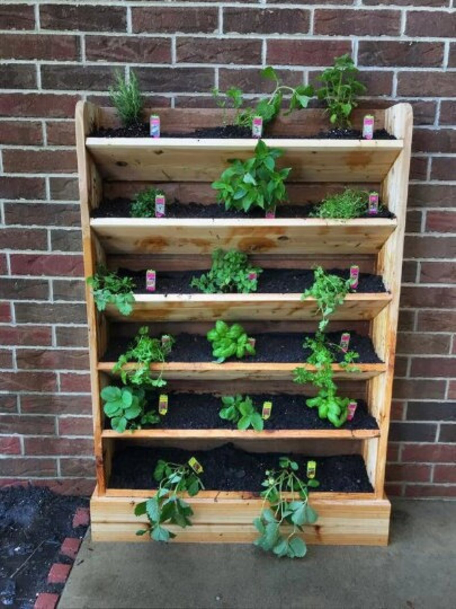 Vertical Planter, Vertical Garden, Rustic Planter, Herb Planter, Wooden ...