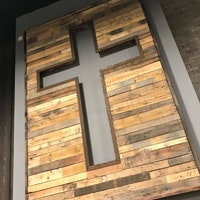 Rustic Wooden Cross With Twine Made With Reclaimed Wood, Rustic Cross ...