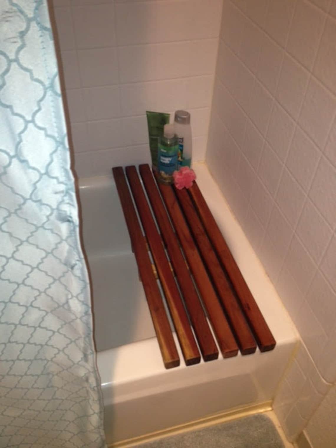 Wooden Bench,bath Tub Bench,bath Tub Tray,bath Tub Caddy,rustic Bath ...