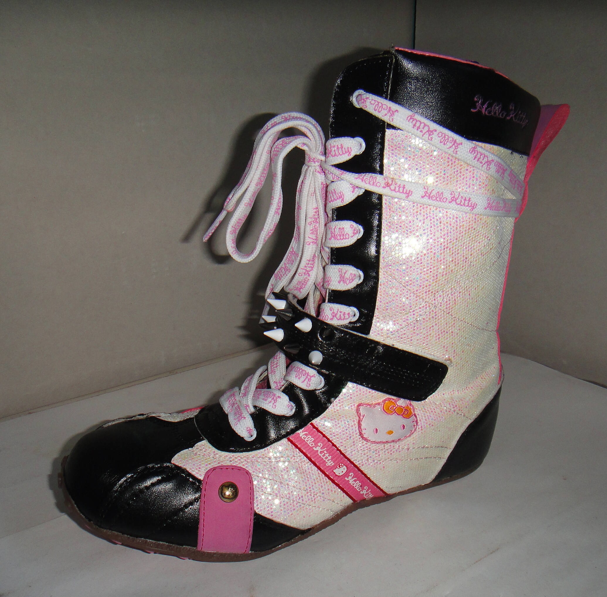 Chelise Customised Personalised Character Flat Biker Sneaker Boots Your ...