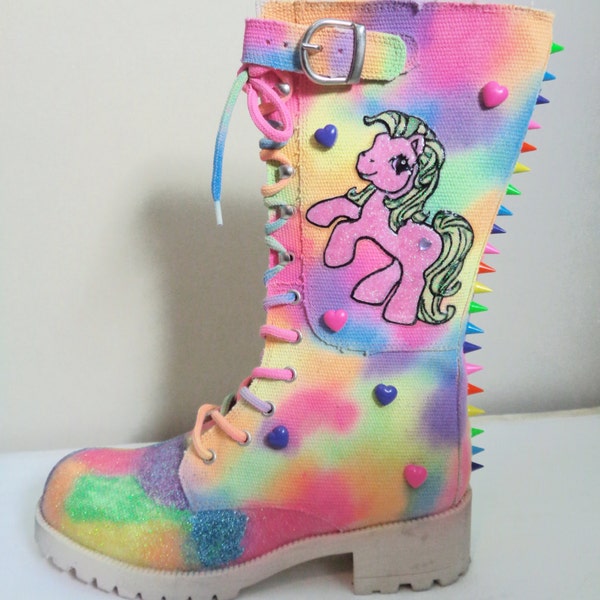 My Little Pony Boots - Etsy