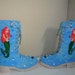 Chelise Little Mermaid Ariel Glitter Pearl Blue Boots - Etsy
